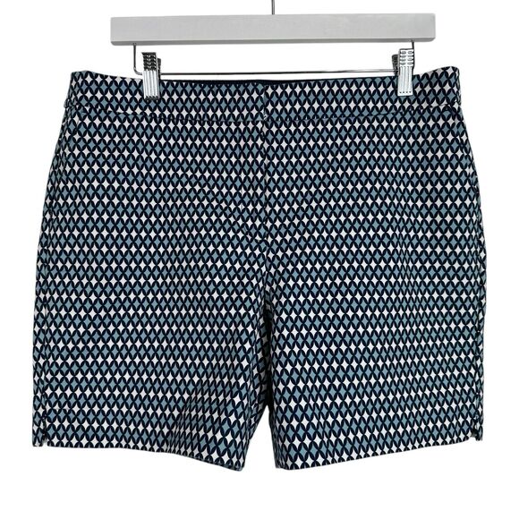 Boden | Shorts | Boden Richmond Shorts Women Size 2 Blue Print Stretch ...